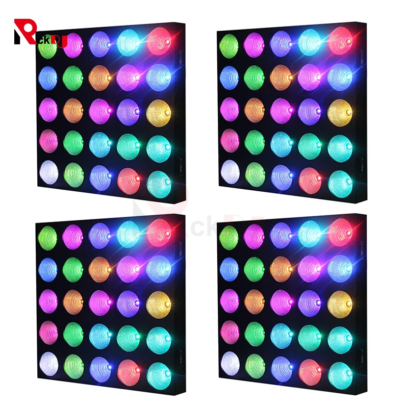 4pcs 5*5dot RGBW LED Beam Matrix Individual Contorl DMX Stage Light DJ ...