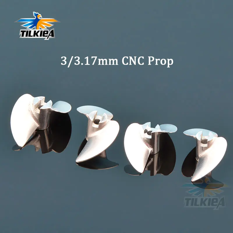 CNC Machined 3/3.175mm Propeller Metal Screw 2 blades Prop D30/32mm ...