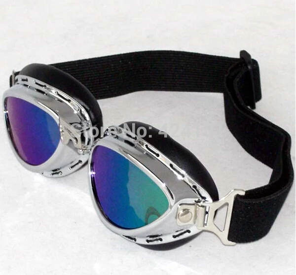 New T07 Goggle Reflective Lens Sports Dustproof Aviator Pilot Cruise ...