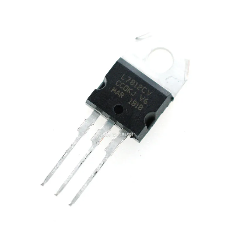 10PCS/Lot New L7812CV L7812 7812 Triode TO 220 12V 1.5A voltage ...