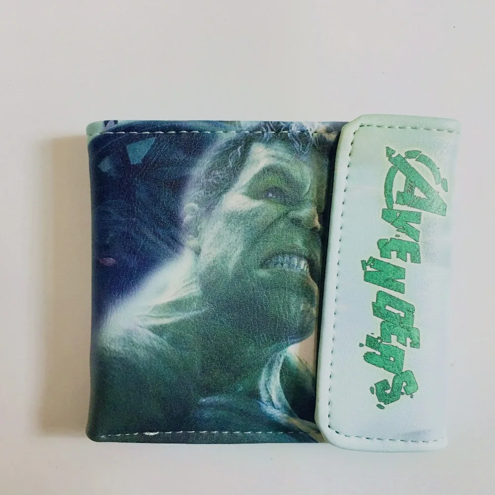 American Film The Avengers Folding PU Short Wallet Green Scar ...
