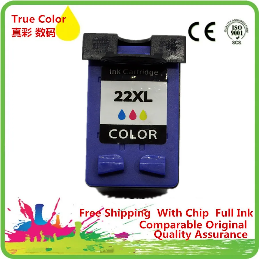 Ink Cartridges Remanufactured For 22 Xl 22xl Hp22xl Hp22 C9352a Deskjet ...