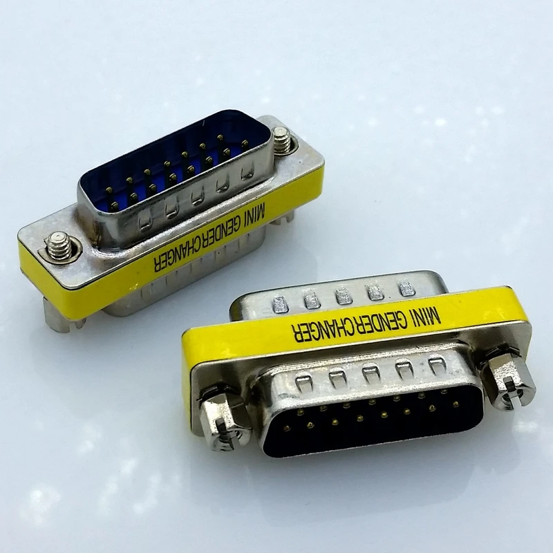 1pcs DB15 male to male Adapter DB15 15pin male converter adapter ...