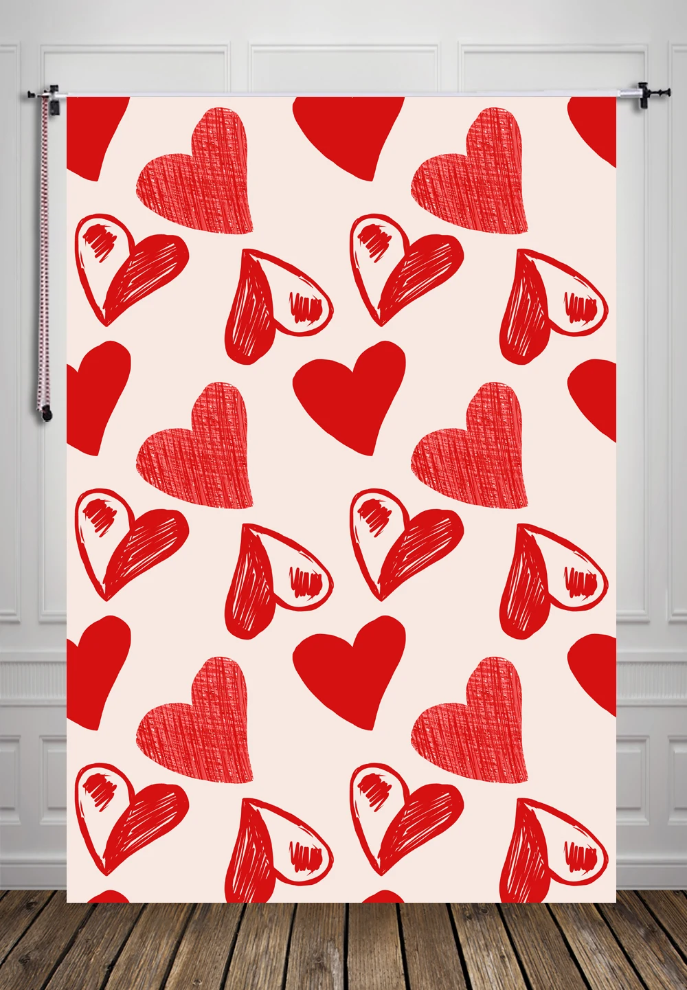 Hearts wall photography backdrop valentine heart photography backdrop ...