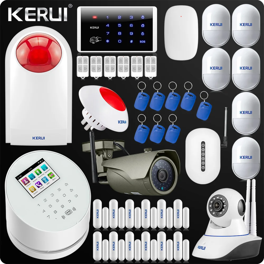 Buy W2 Wifi Gsm Pstn Rfid Security Alarm System Signal Repeater Ip Camera Iso