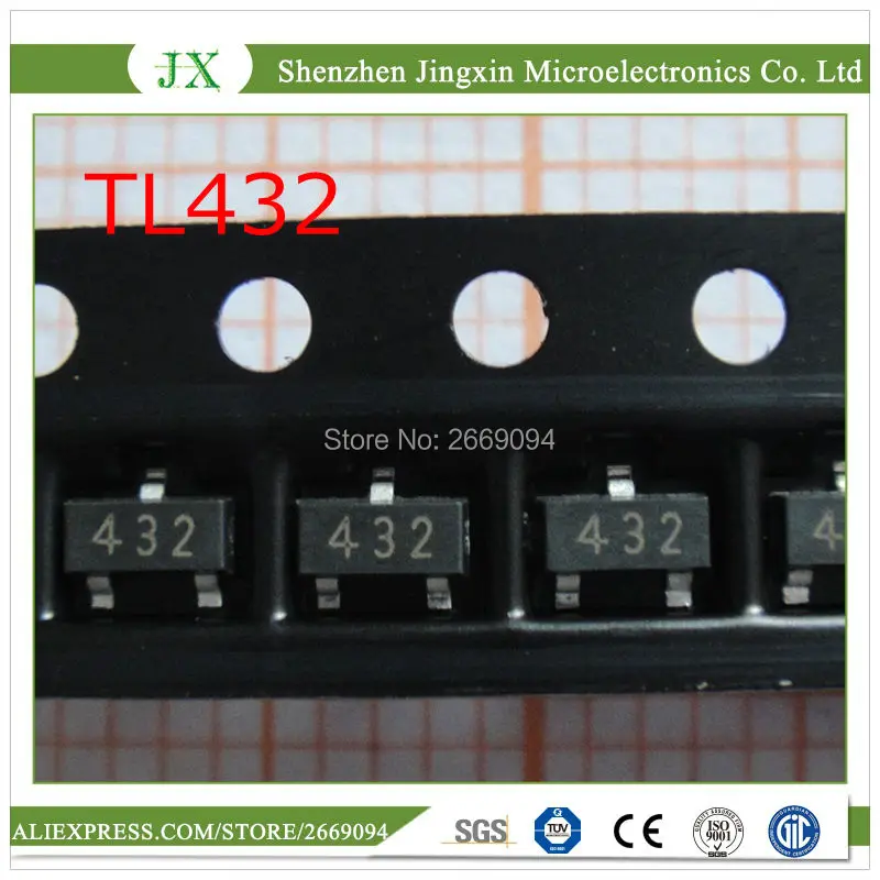 50PCS / LOT SMD three terminal regulator transistor TL432 SOT23 package ...