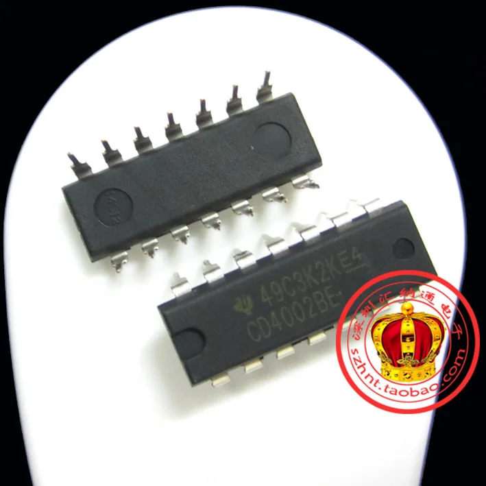 (20PCS) CD4002 CD4002BE Dual 4 input or gate into the original DIP 14 ...
