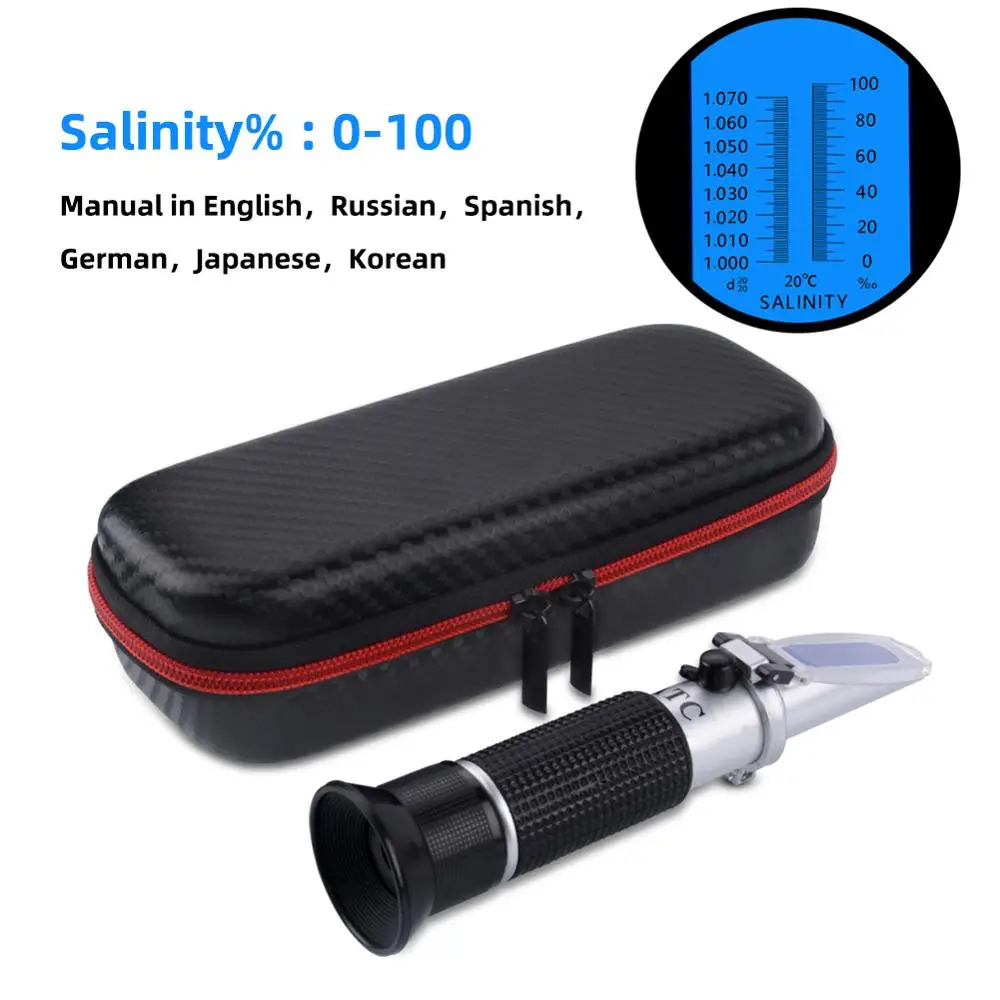 New-Handheld-0-100-Seawater-Salinity-Meter-Sodium-Chloride-Concentration-Refractometer-with-New ...