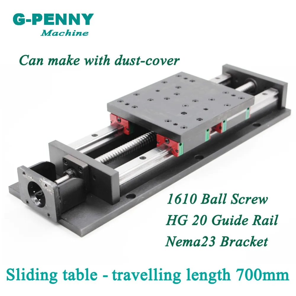 1610 Ball Screw 100mm Effective Stroke 100mm Travel Length Linear Rail Guide Ballscrew Aluminum ...