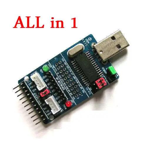 All In 1 Ch341a Usb To Spii2ciicuartttlisp Serial Adapter Module Eppmem Converter For