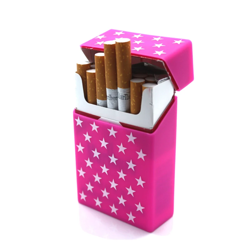 Silicone Cigarette Case New Cigarette Box Smoking 20 Cigarettes Case ...