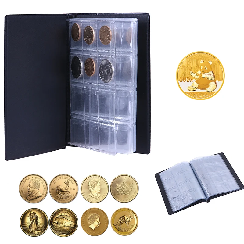 Libro-de-dinero-real-de-alta-calidad-lbum-de-almacenamiento-de-monedas ...
