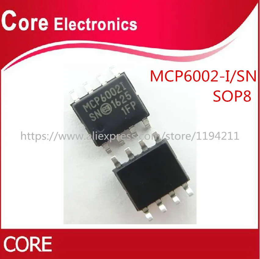 50PCS MCP6002 I/SN SOP8 MCP6002 I SOP MCP6002 SMD|Integrated Circuits ...