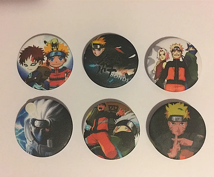 Set NARUTO Metal Brooch Pin 6pcs|Brooches| - AliExpress