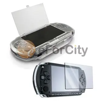 FOR PSP 3000 CLEAR CRYSTAL CASE+LCD SCREEN PROTECTOR|case apartments ...