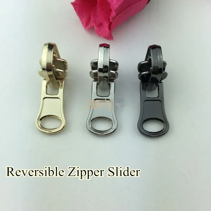 10pcs-Copper-Zipper-Slider-NO-3-Auto-Lock-reversible-double-face-Rotate ...