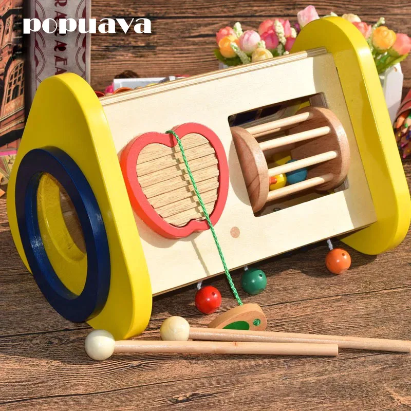 Free shipping Multi function children's musical instrument set of eight ...