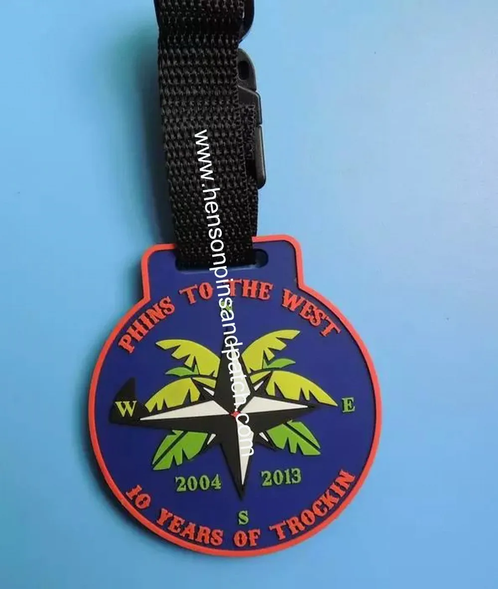 Customized soft PVC badge for PHINS TO THE WEST,PVC badge,rubber badge ...