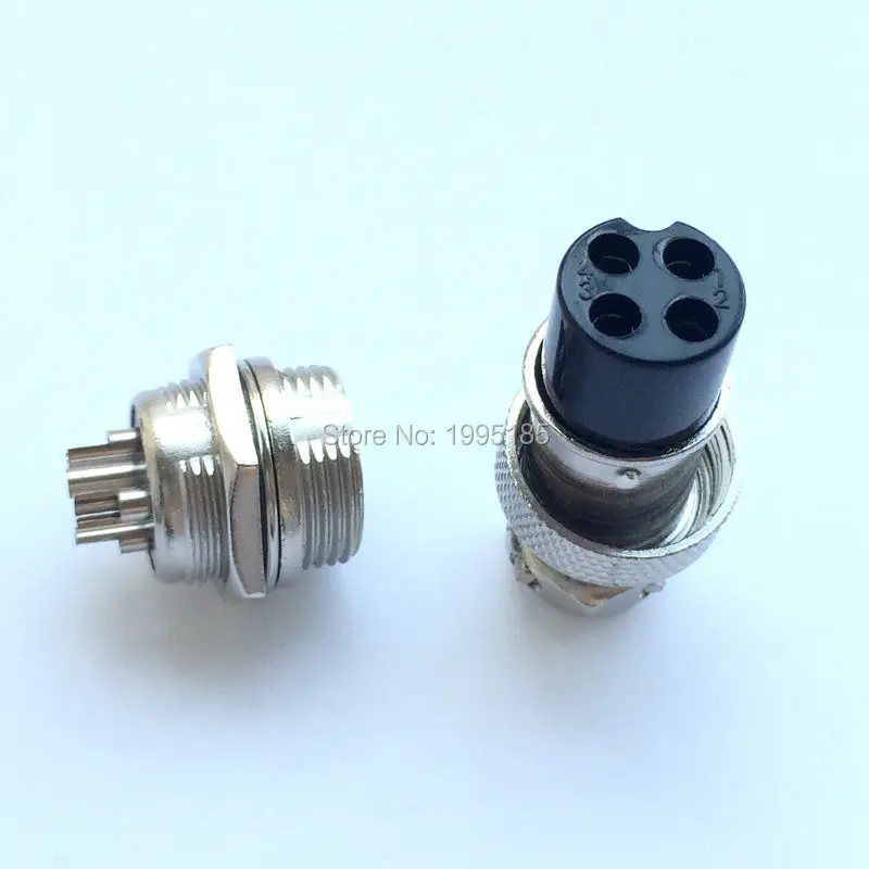 2set Gx16 4 Pin Male & Female Diameter 16mm Wire Panel Connector Gx16 ...