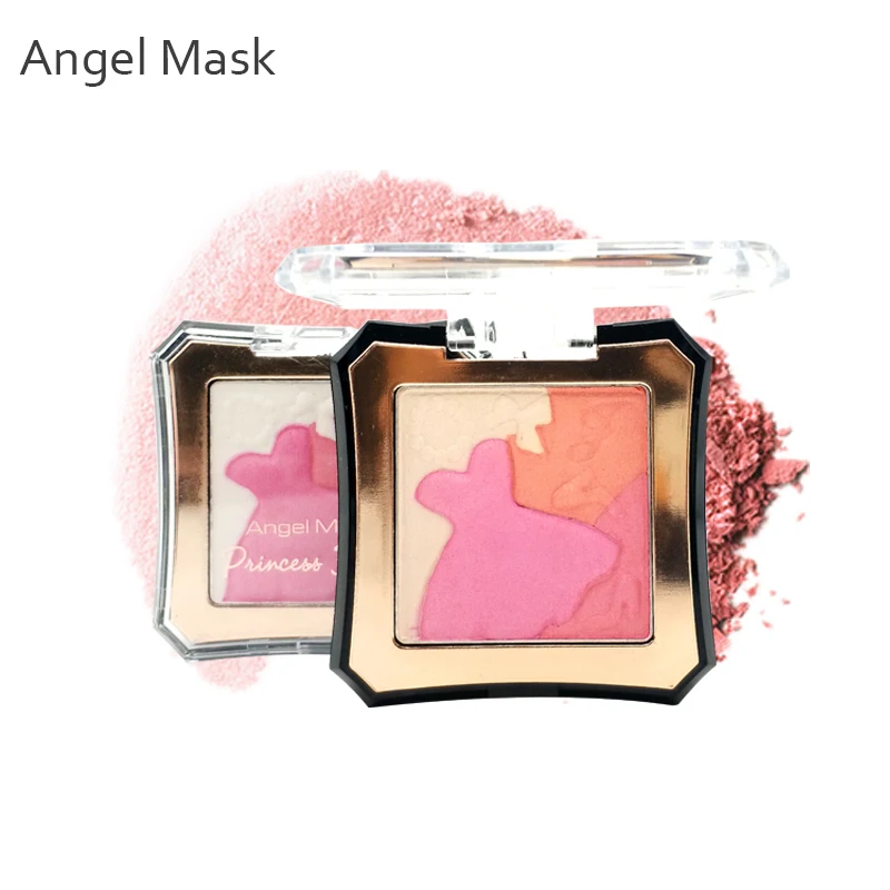 ANGEL MASK 4 Colors Princess Blush Natural Press Powder Palette ...