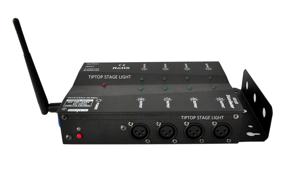 8 Way DMX Wireless Distributor | Tiptoplight