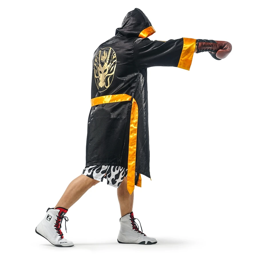 2020 newBoxing Costume Adult Champion Boxer Robe Gold Belt Suits ...