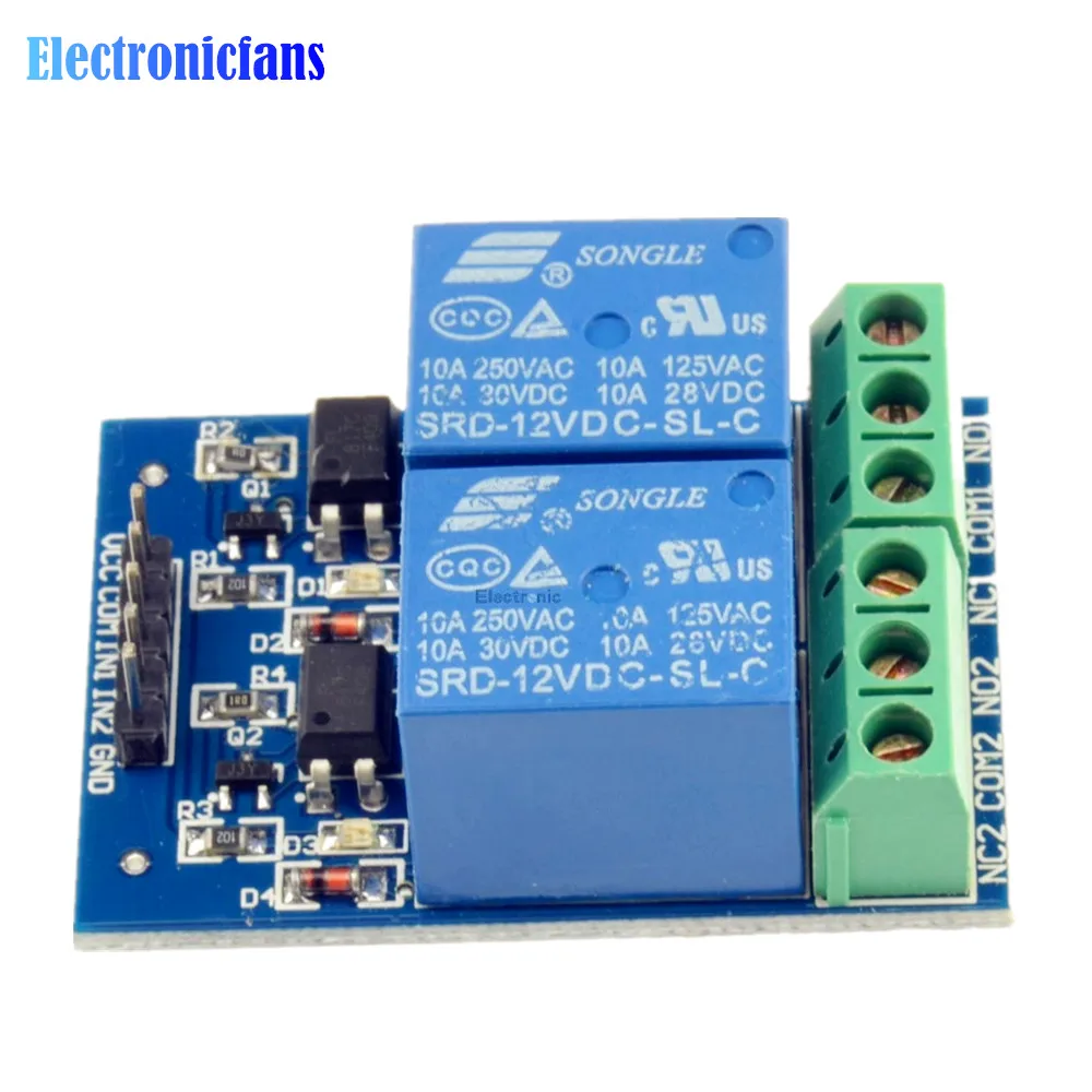 12V-10A-250V-AC-10A-30V-DC-Optocoupler-Relay-Module-2-Channel-Optical ...
