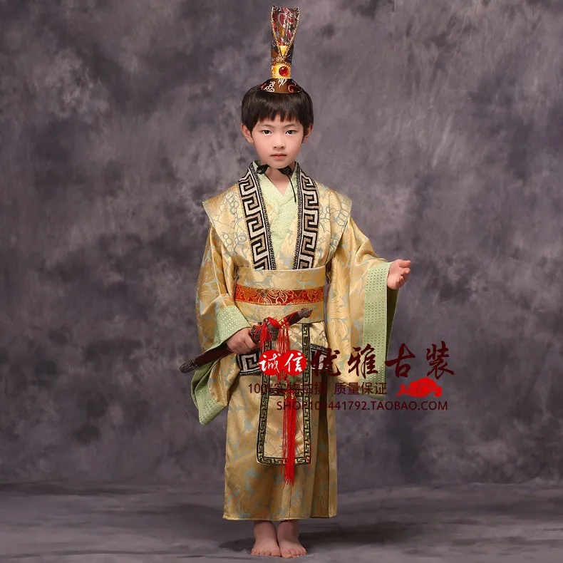 Free Shipping Chinese Adult Kids Ancient Ancient Emperor Infante Dress ...
