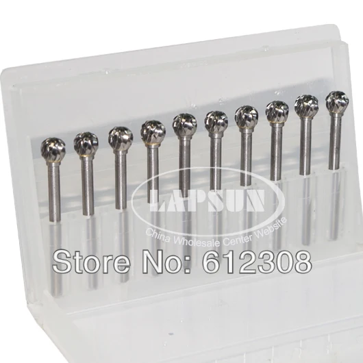 D6-10pc-1-8-3mm-Tungsten-Carbide-Burr-Rotary-Cutter-files-Sphere-Ball ...