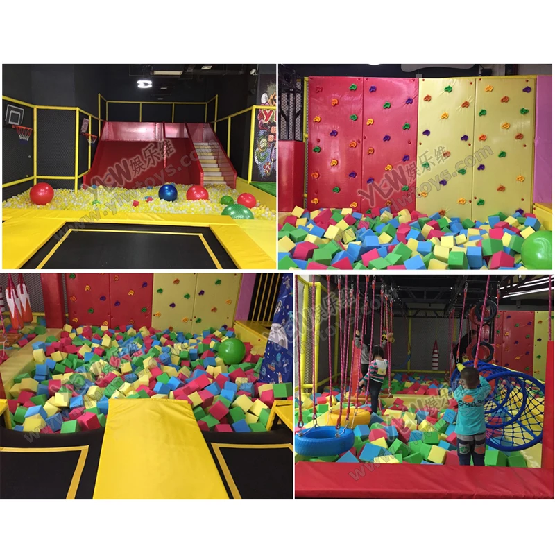 Custom-Trampoline-Park-Accessories-Rock-Climbing-Wall-Indoor-Playground ...