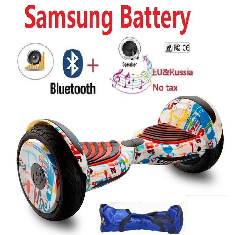 10'' inch Electric hoverboards two wheels smart self balancing scooter ...