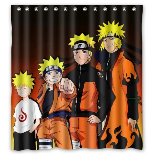 2015 NEW ! Cartoon Naruto Waterproof Fashion Bathroom Shower curtain 66 ...