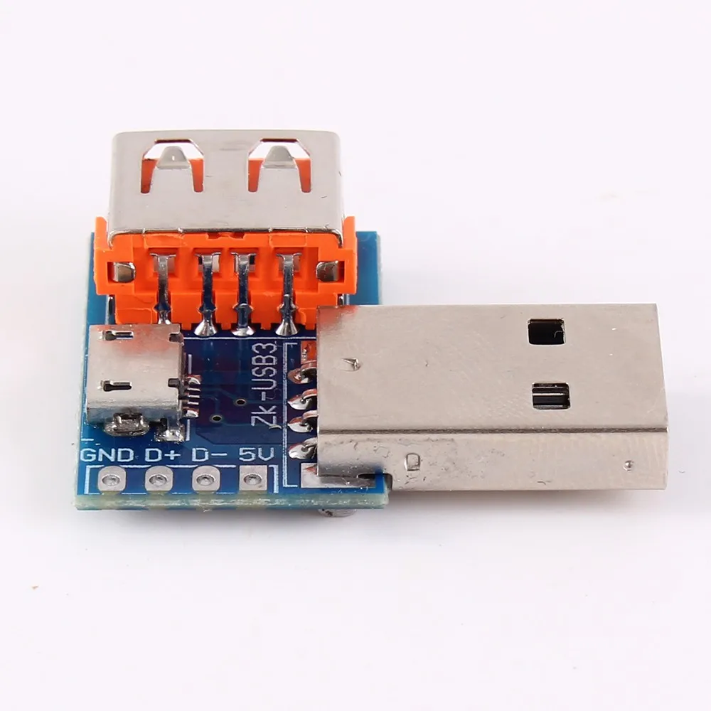 USB Converter Standard USB Female to Male to Micro USB to 4P Terminal ...