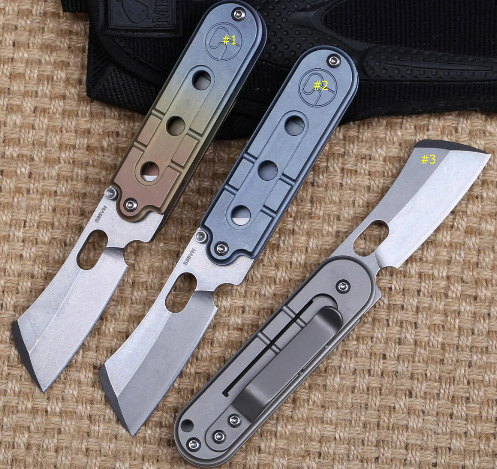 IKIV Mini Folding Knife S35VN Blade Titanium alloy Handle Tactical ...