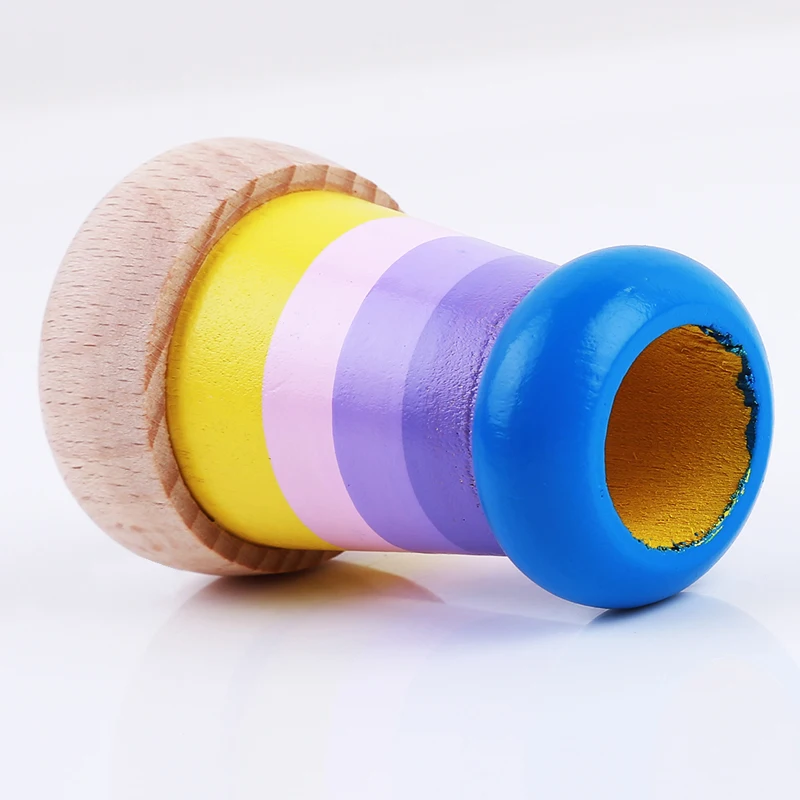 Радуга деревянные игрушки милый Волшебный мини-калейдоскоп пчелиный ...