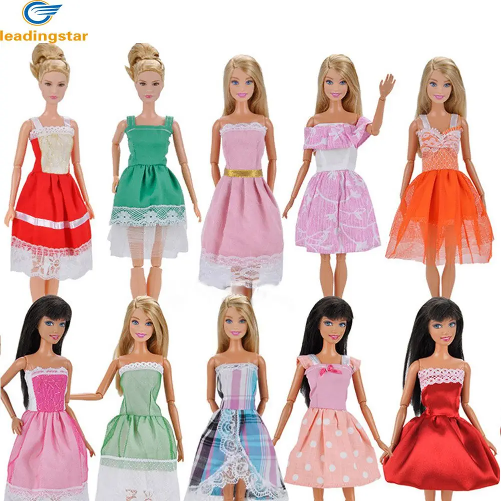 LeadingStar 10 Pcs Doll Clothes Set Fashion Skirt Casual Dresses for ...