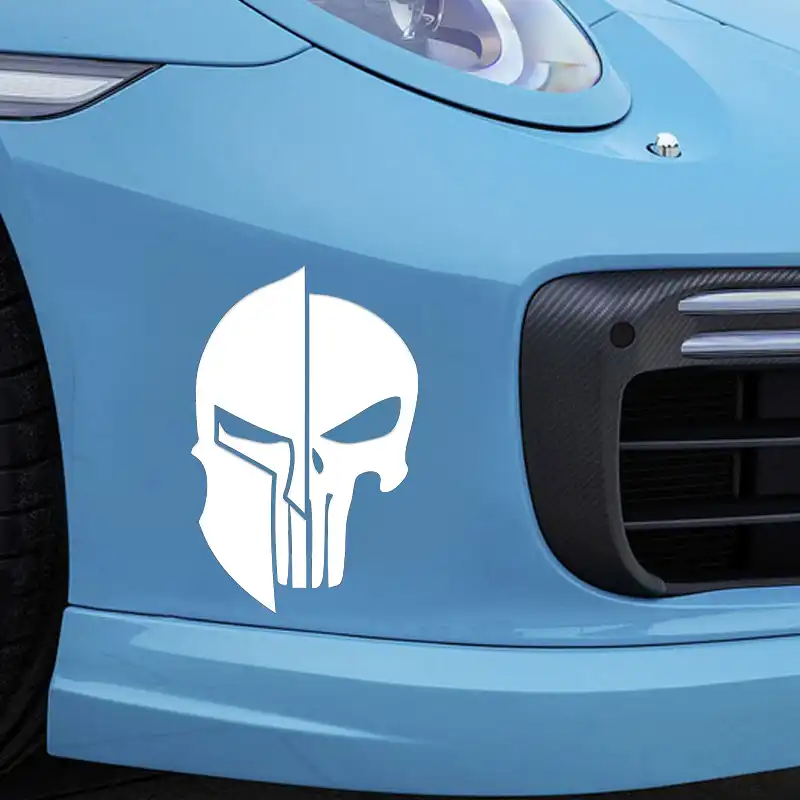 For Punisher Skull Body Decal Window Bumper Sticker Vinyl Car Wrap Rear ...