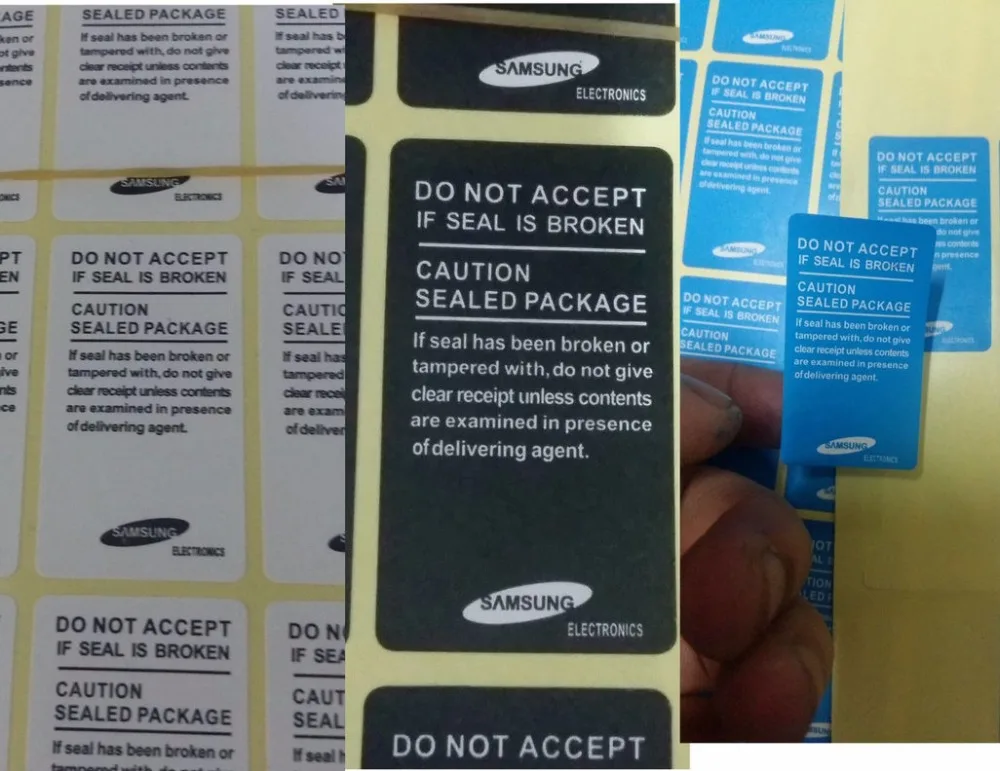 10000 PCS/Lot universal mobile phone seal label sticker samsung Galaxy ...