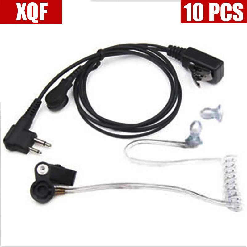 Xqf 10 pçs fone de ouvido com microfone ptt para motorola gp300/gp88 ...