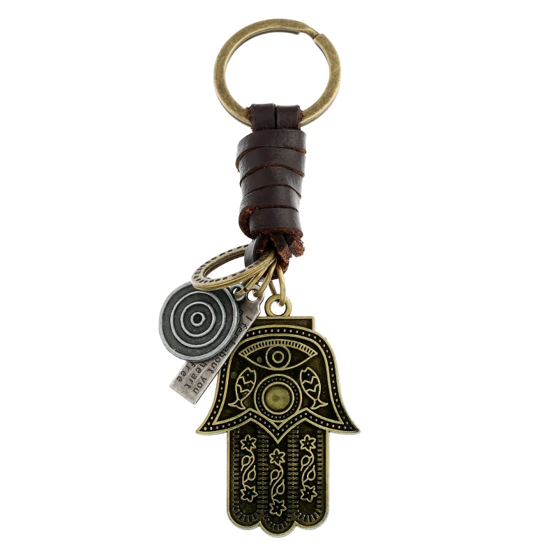 1-Pcs-Antique-Bronze-Metal-Axe-Hamsa-Hand-Fatima-Eye-Keyrings-Key ...