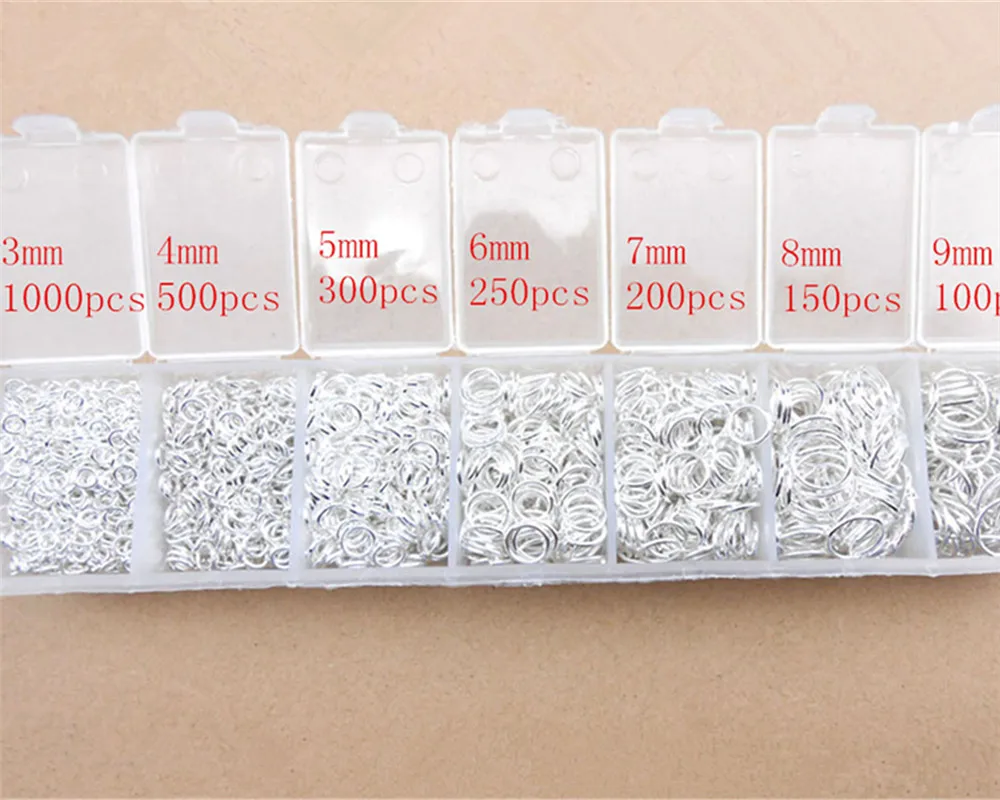 wholesale Lot 2400pcs 3 4 5 6 7 8 9mm 925 Sterling Silver Components ...