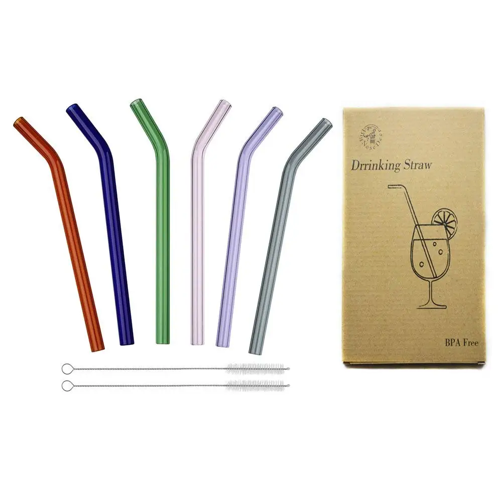 6-pcs-New-Special-Curved-Glass-Pipet-Environmental-Glass-Health-Baby ...