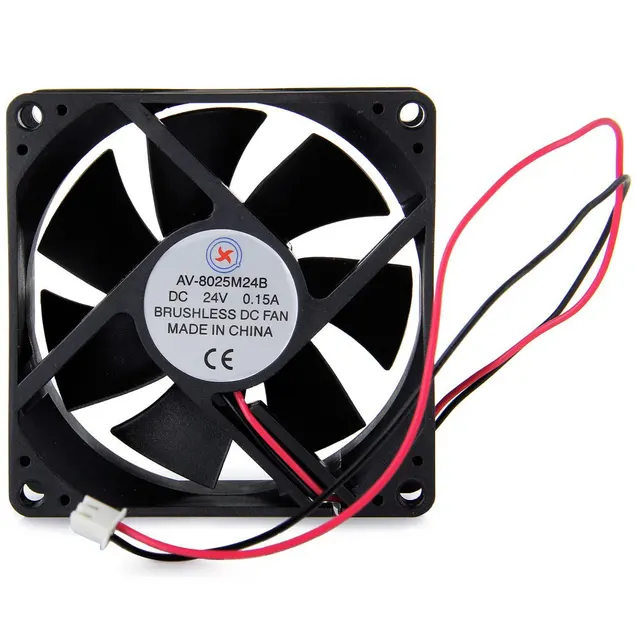Ventillation Exhaust Fan AV 8025M24B DC 24V 0.15A PA66 DIY Brushless ...