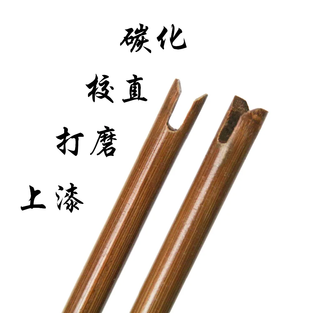 Flecha de bambú, materiales esenciales, buena recta, ranura de cuerda ...