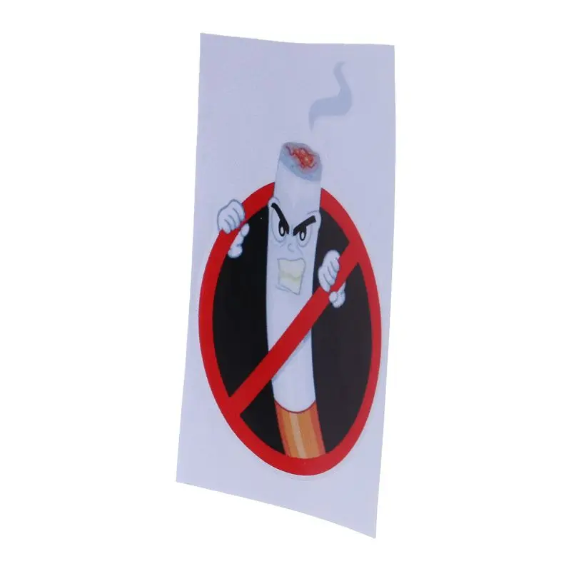 No Smoking Sign Art Decor Bumper Sticker Danger Car Sticker PVC Angry ...