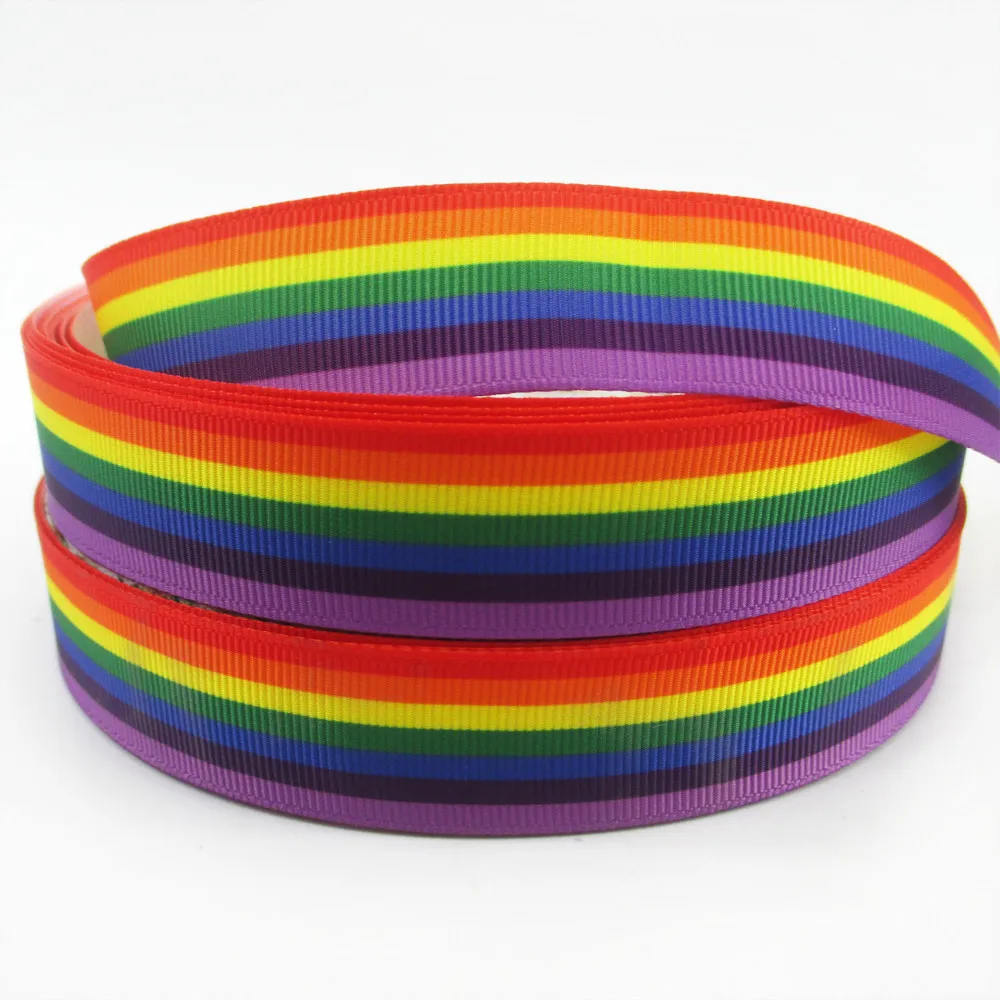 Aliexpress.com : Buy 50Y2015733 7/8"(22mm) Rainbow ribbon high quality ...