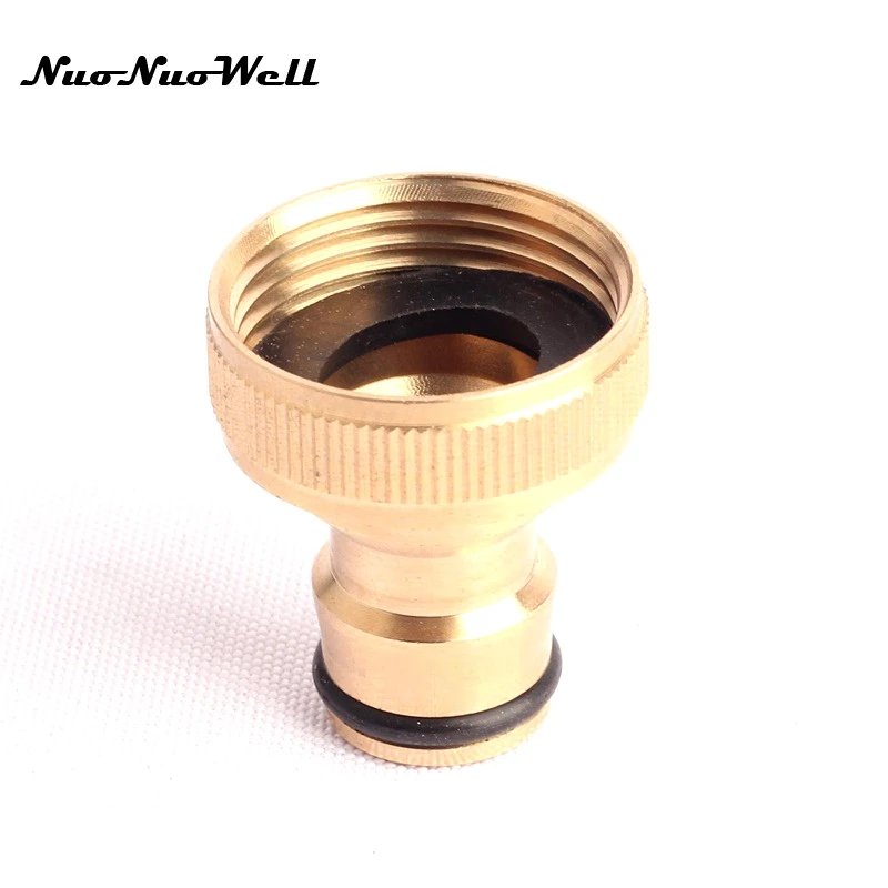 2pcs NuoNuoWell 3/4" Thread Quick Connector 100% Brass Tap Connector ...
