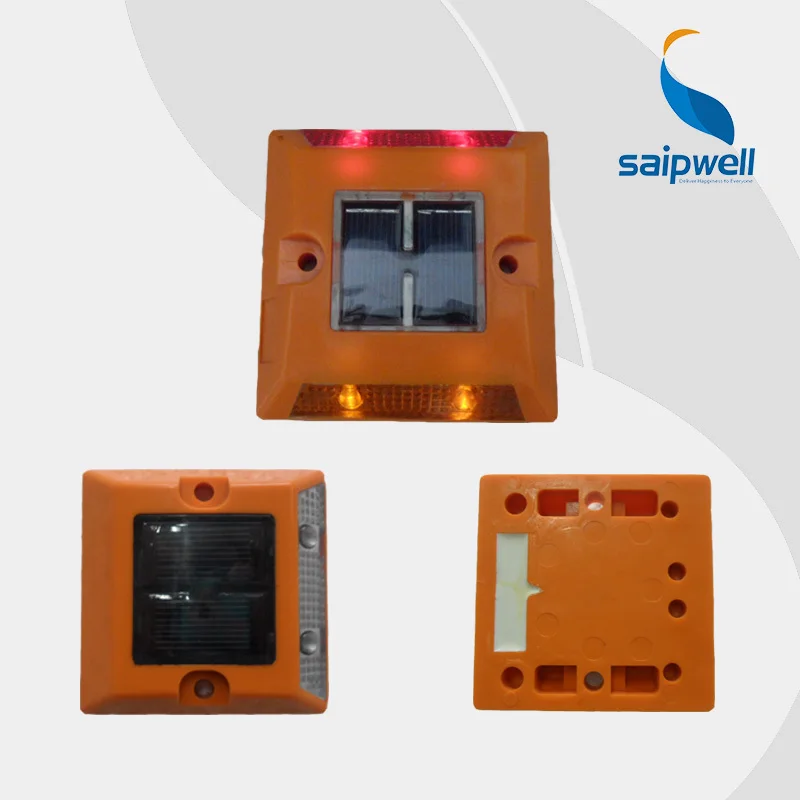 Solar Powered LED Road Stud,Traffic Reflective Cat Eyes Alarm Light ...