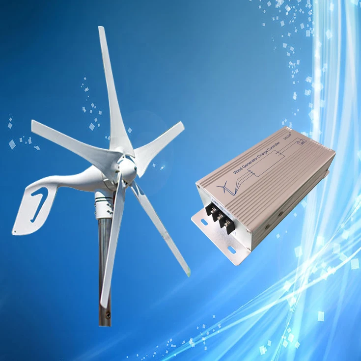 400W 12V Mini Wind Turbine with 5PCS Blades + 600W 12V Wind Charge ...