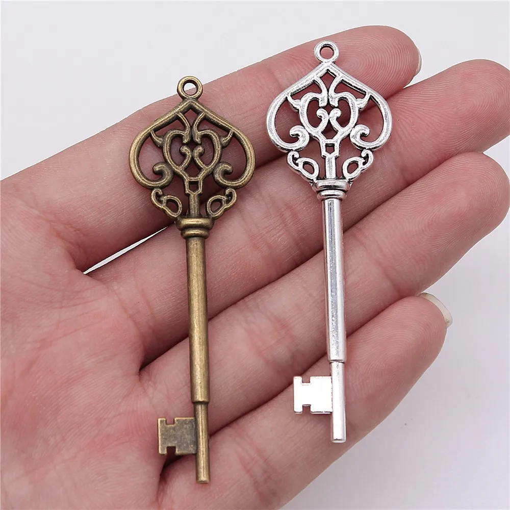 WYSIWYG 4pcs 69mm 2 Colors Antique Silver Antique Bronze Plated Vintage wysiwyg-4pcs-69mm-2-colors-antique-silver-antique-bronze-plated-vintage